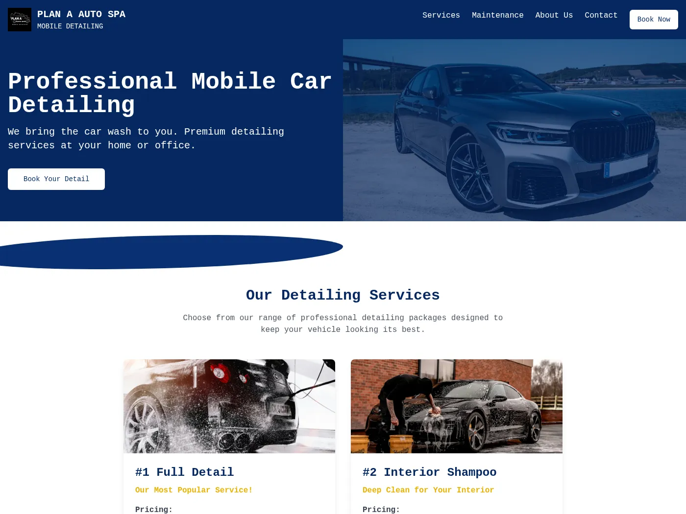 Plan A Auto Spa