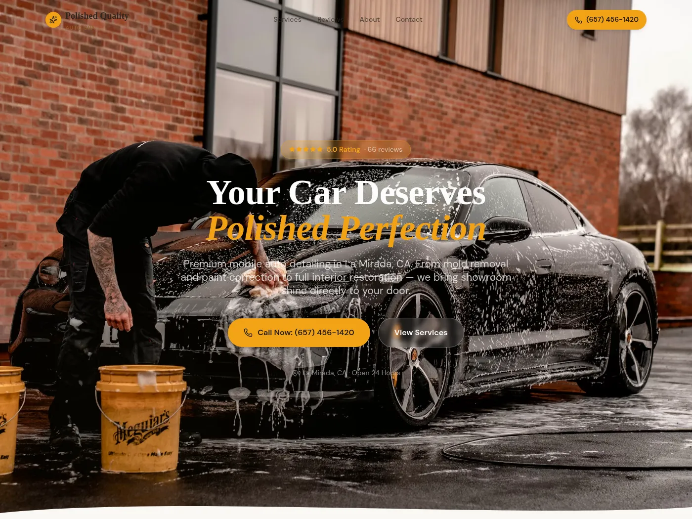 Polished Auto Spa Web