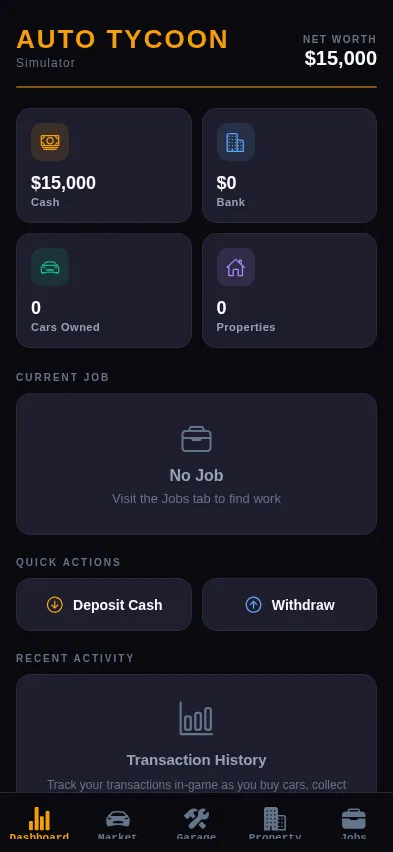 Auto Tycoon Simulator