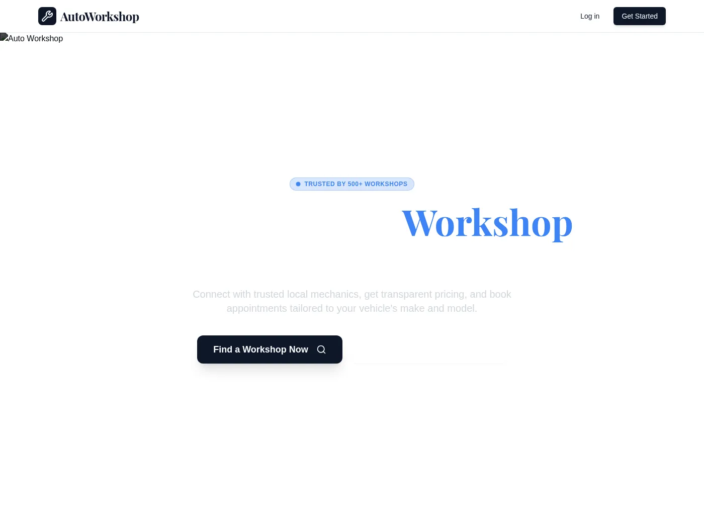 AutoWorkshop Finder