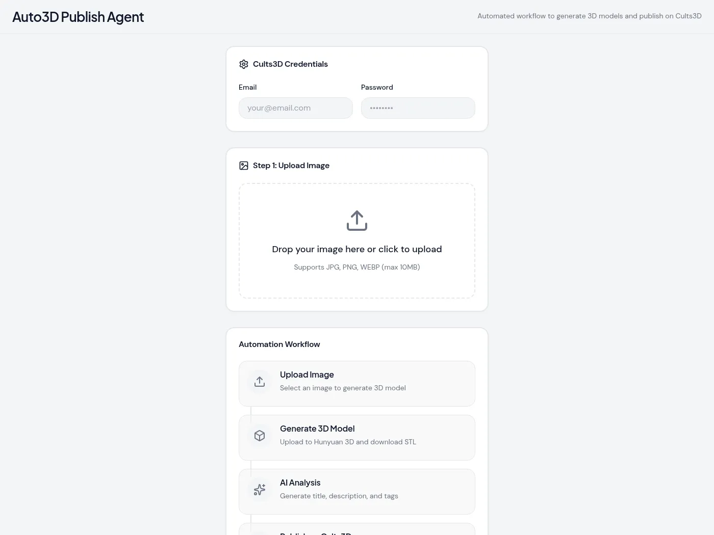 Auto3D Publish Agent