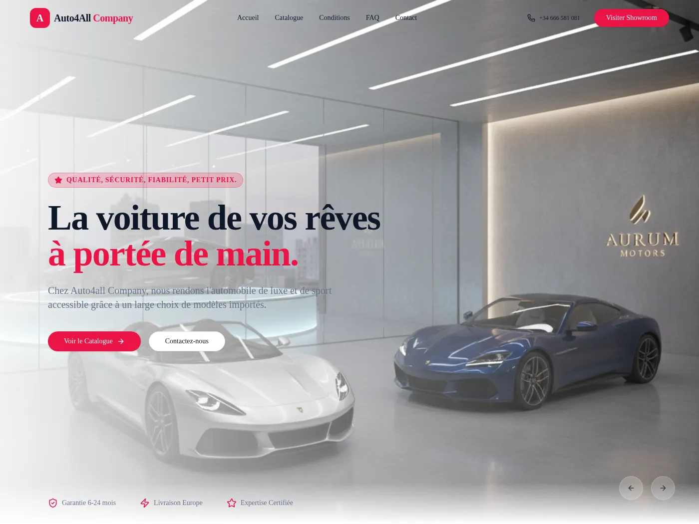 Auto4All Landing Page