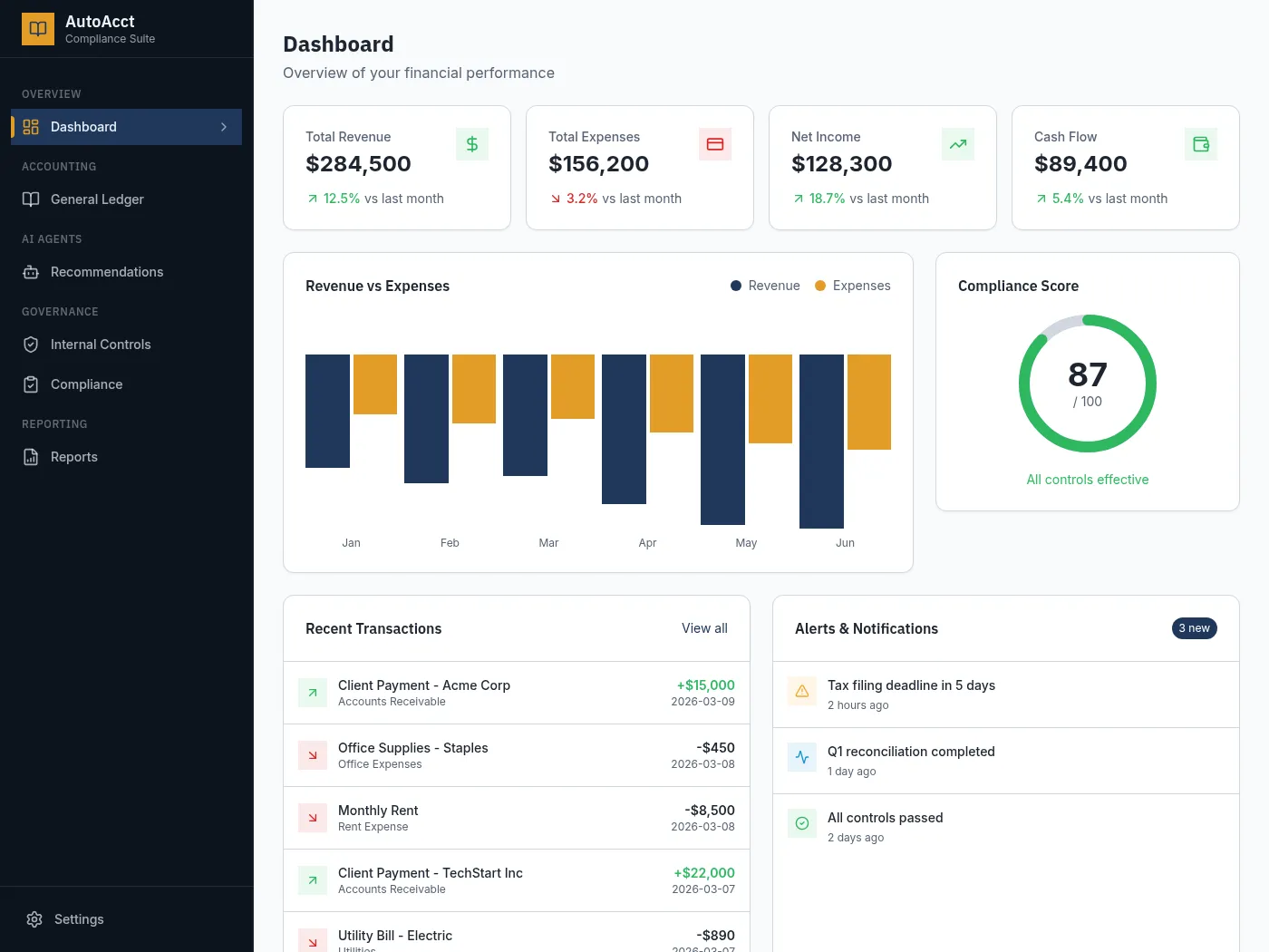AutoAcct Compliance Suite