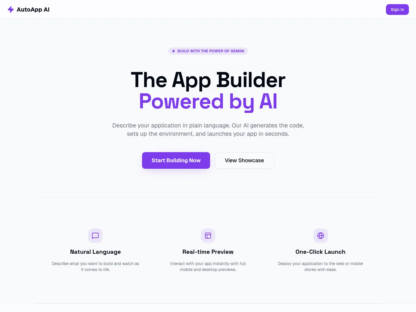 AutoApp Creator AI