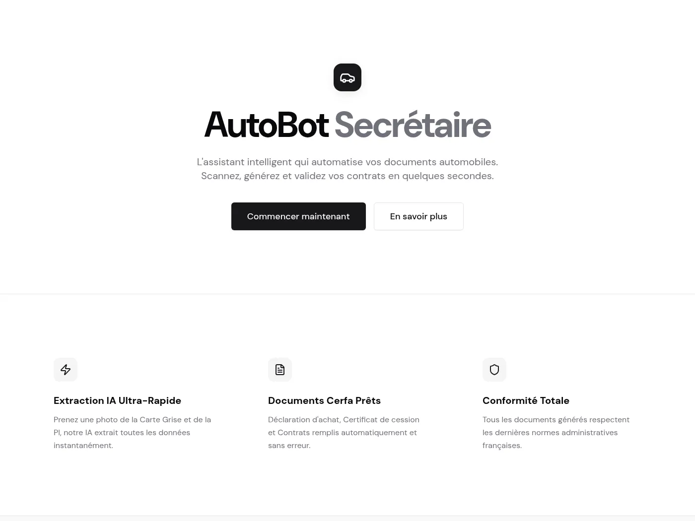 AutoBot Secrétaire