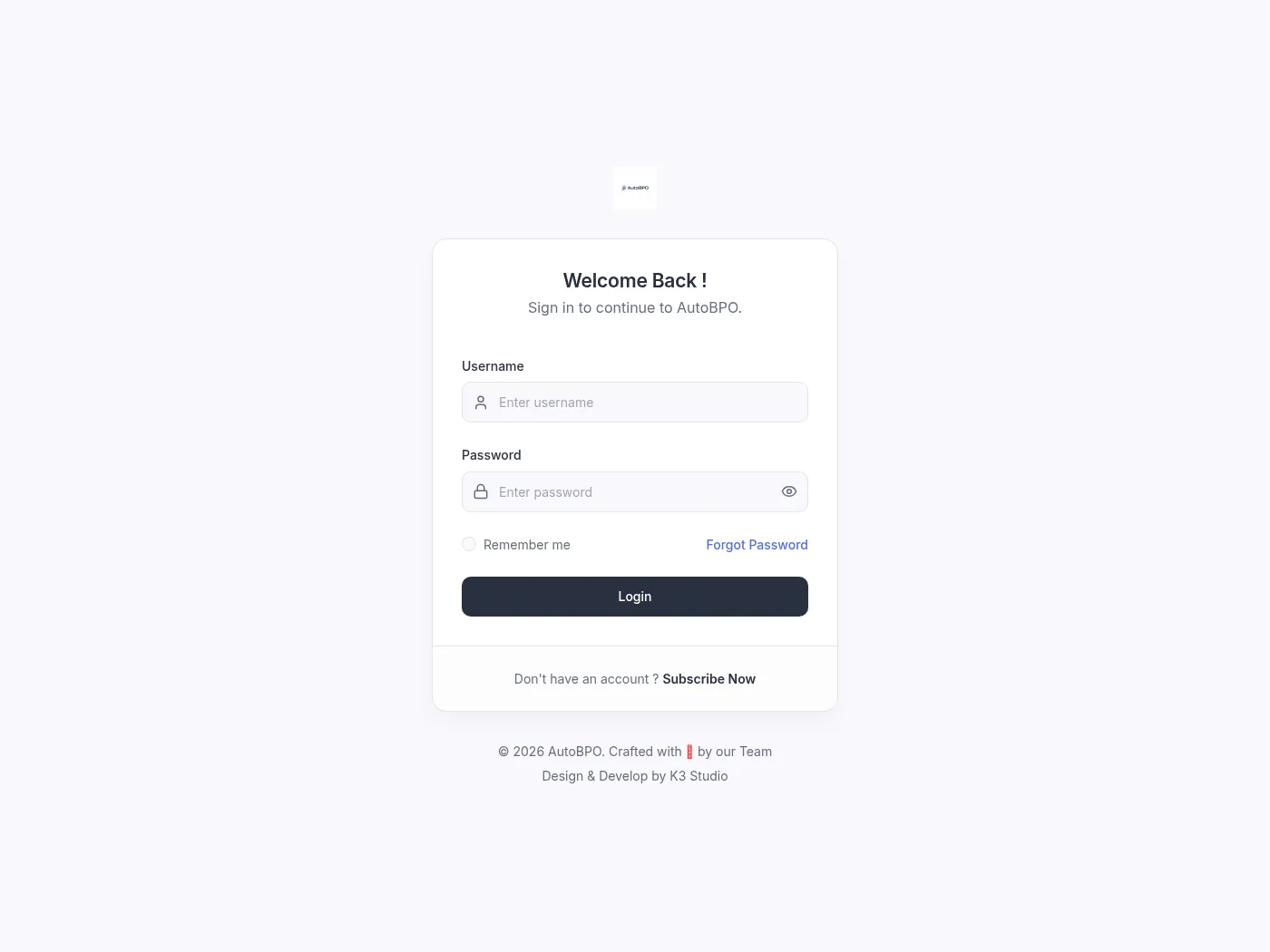 AutoBPO Clone Portal