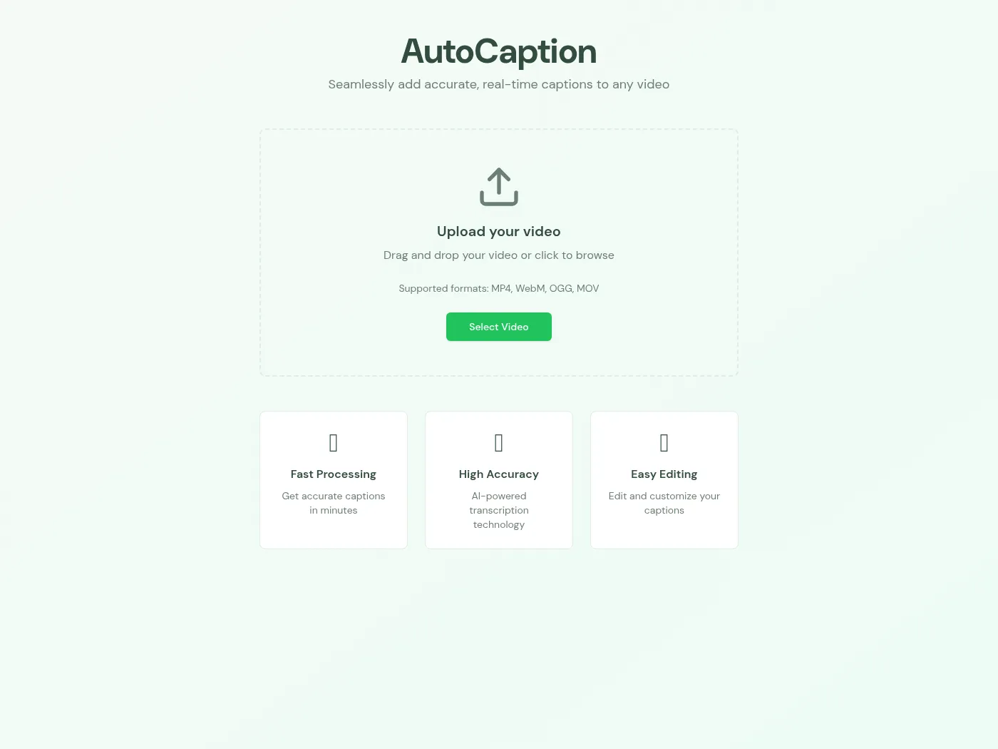 AutoCaption Video Tool