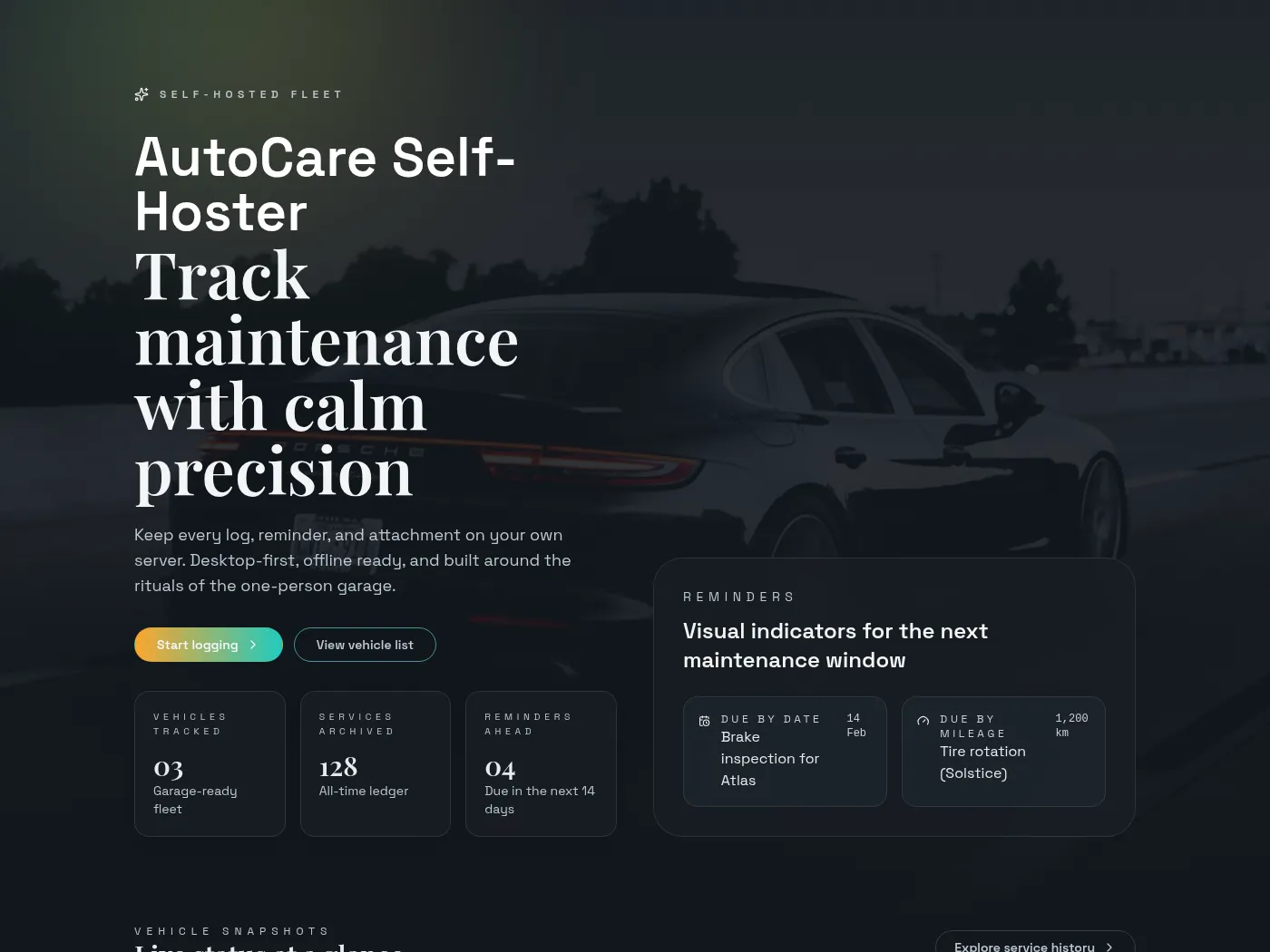 AutoCare Self-Hoster