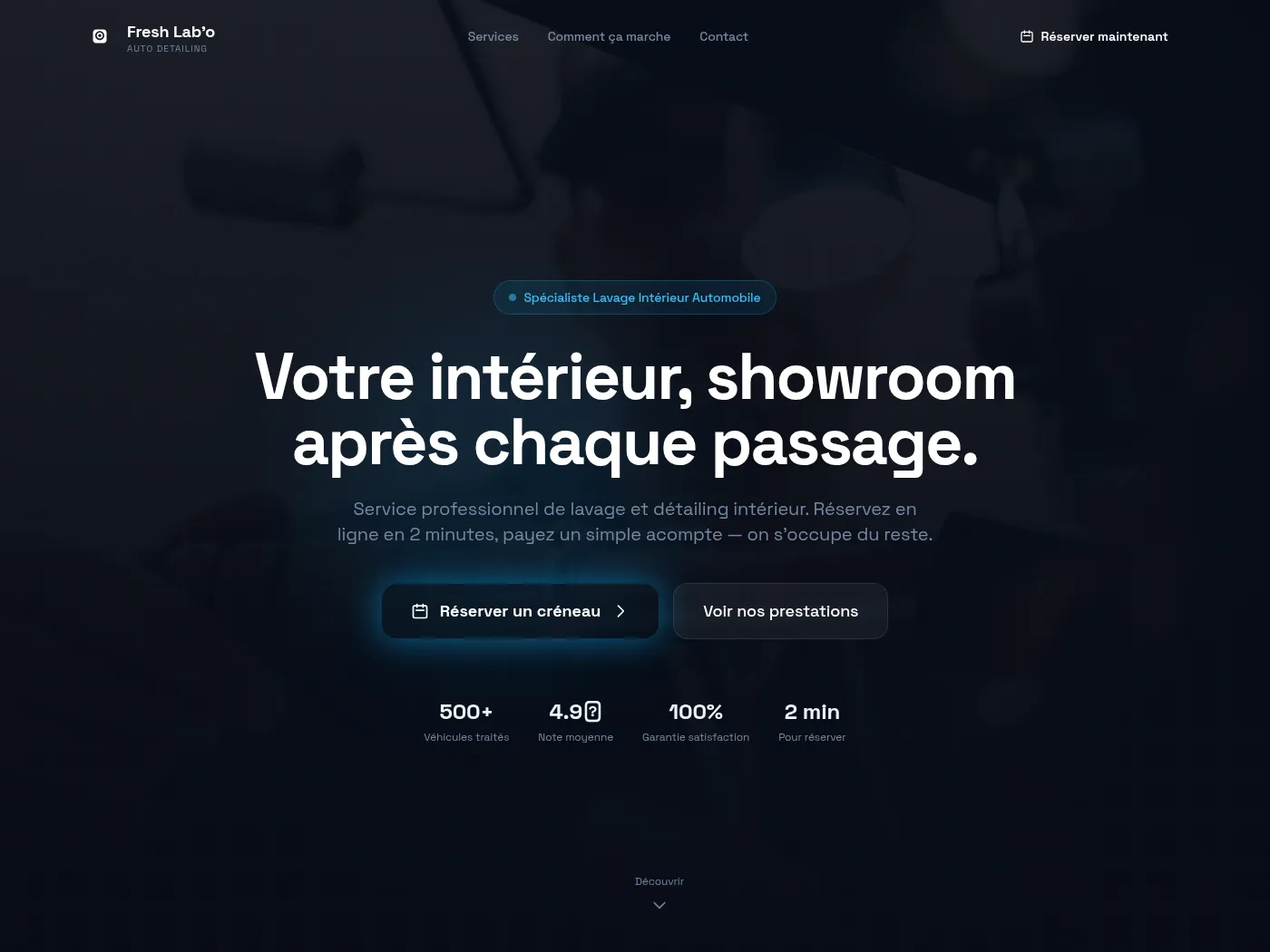 AutoClean Booking Site
