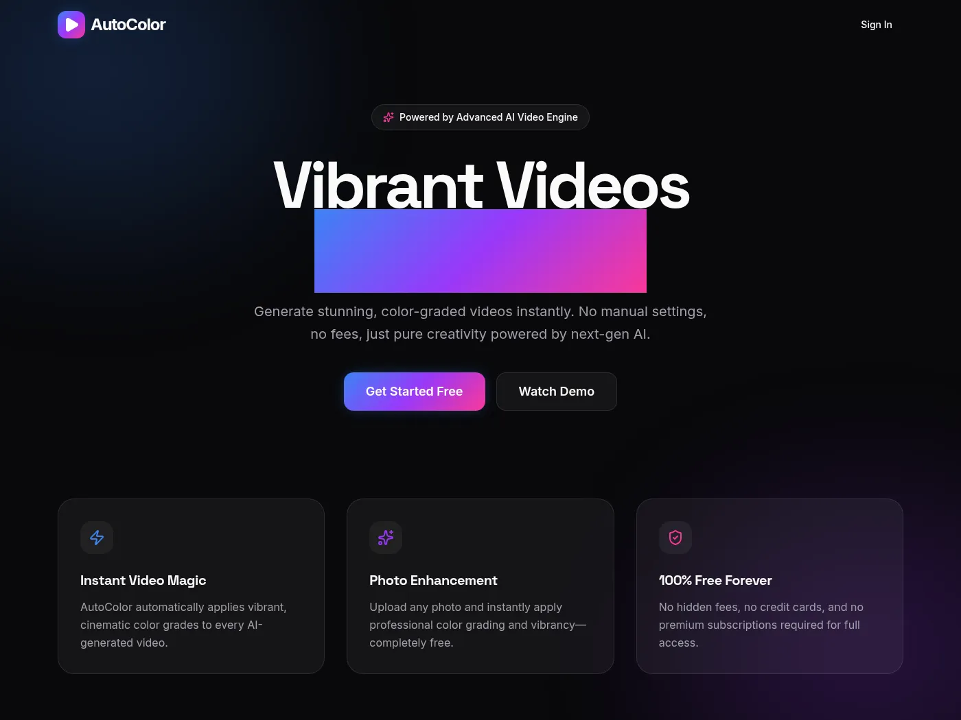 AutoColor Video Maker