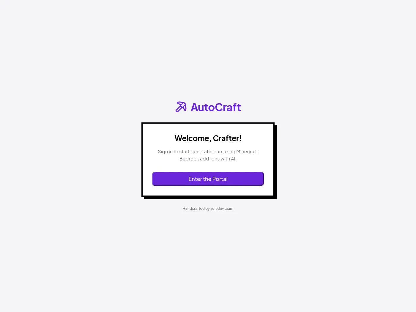AutoCraft Add-On Generator