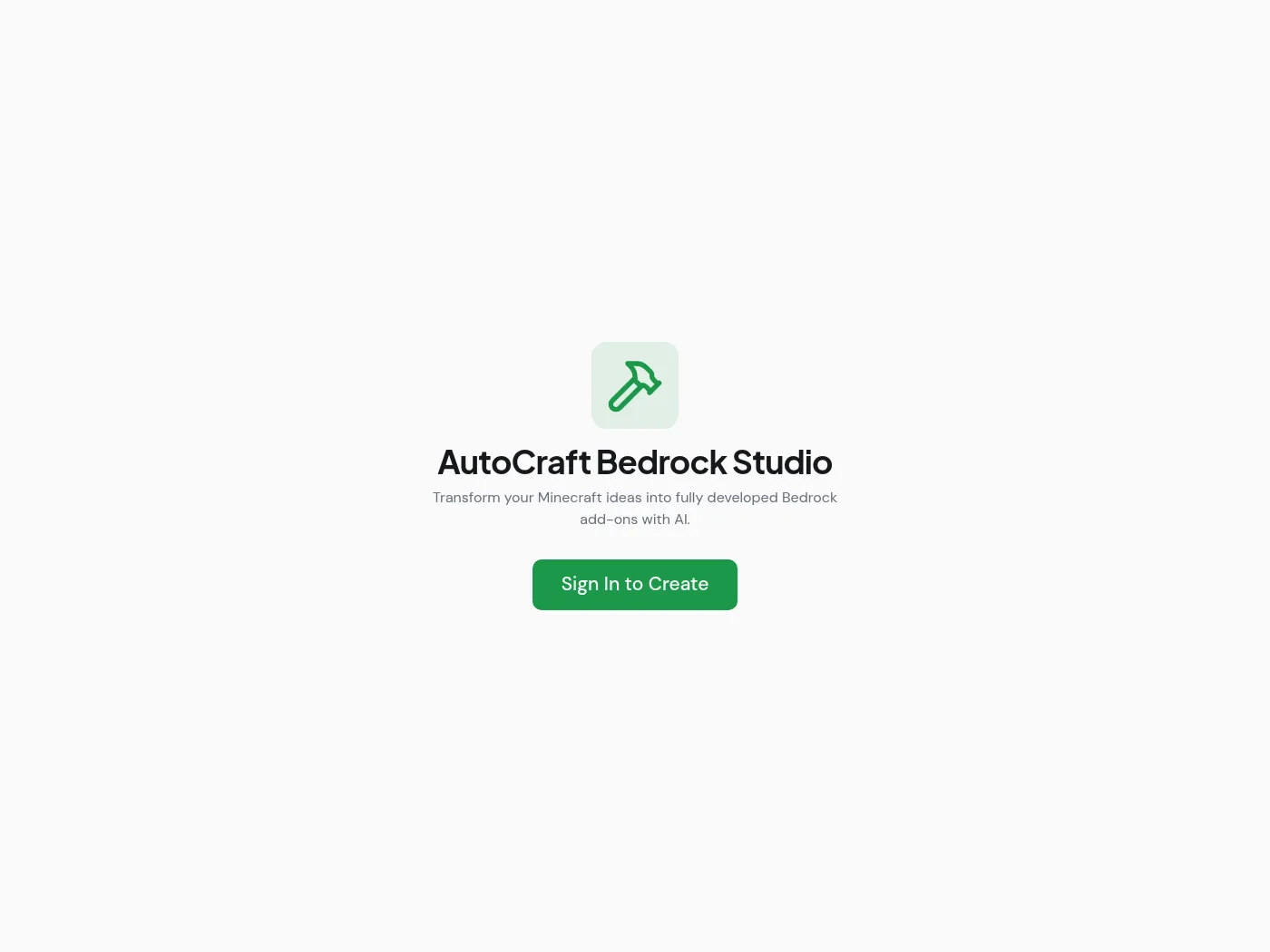 AutoCraft Bedrock Studio