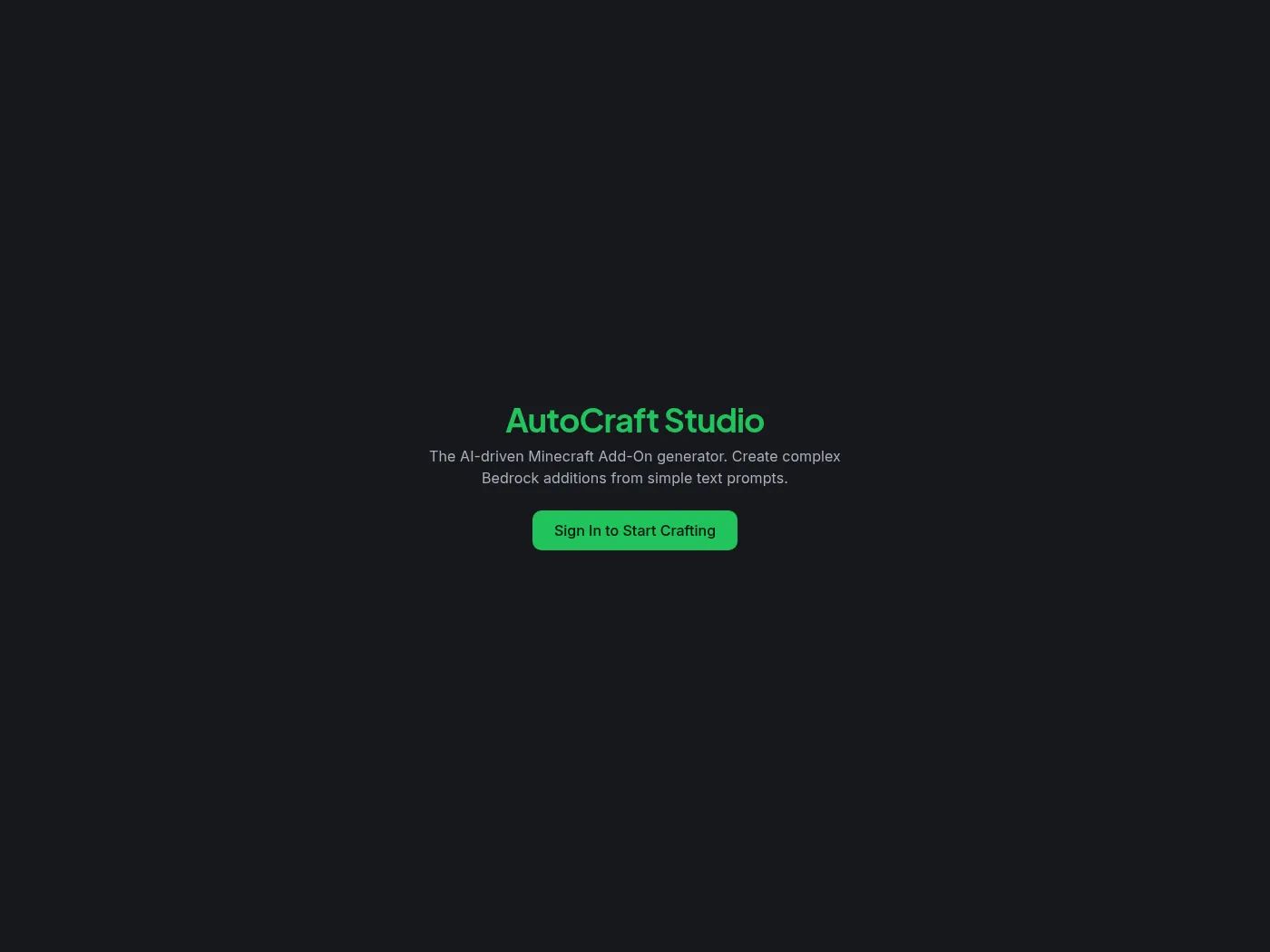 AutoCraft Add-On Studio
