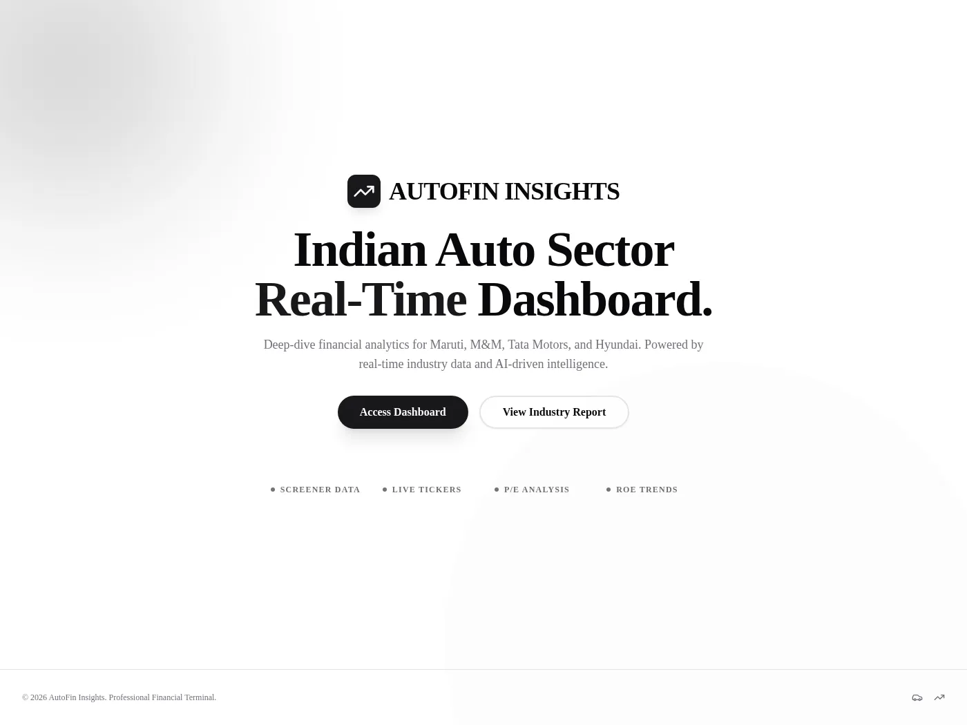 AutoFin Insights Dashboard