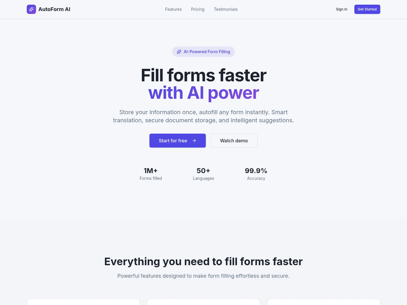 AutoForm AI Platform