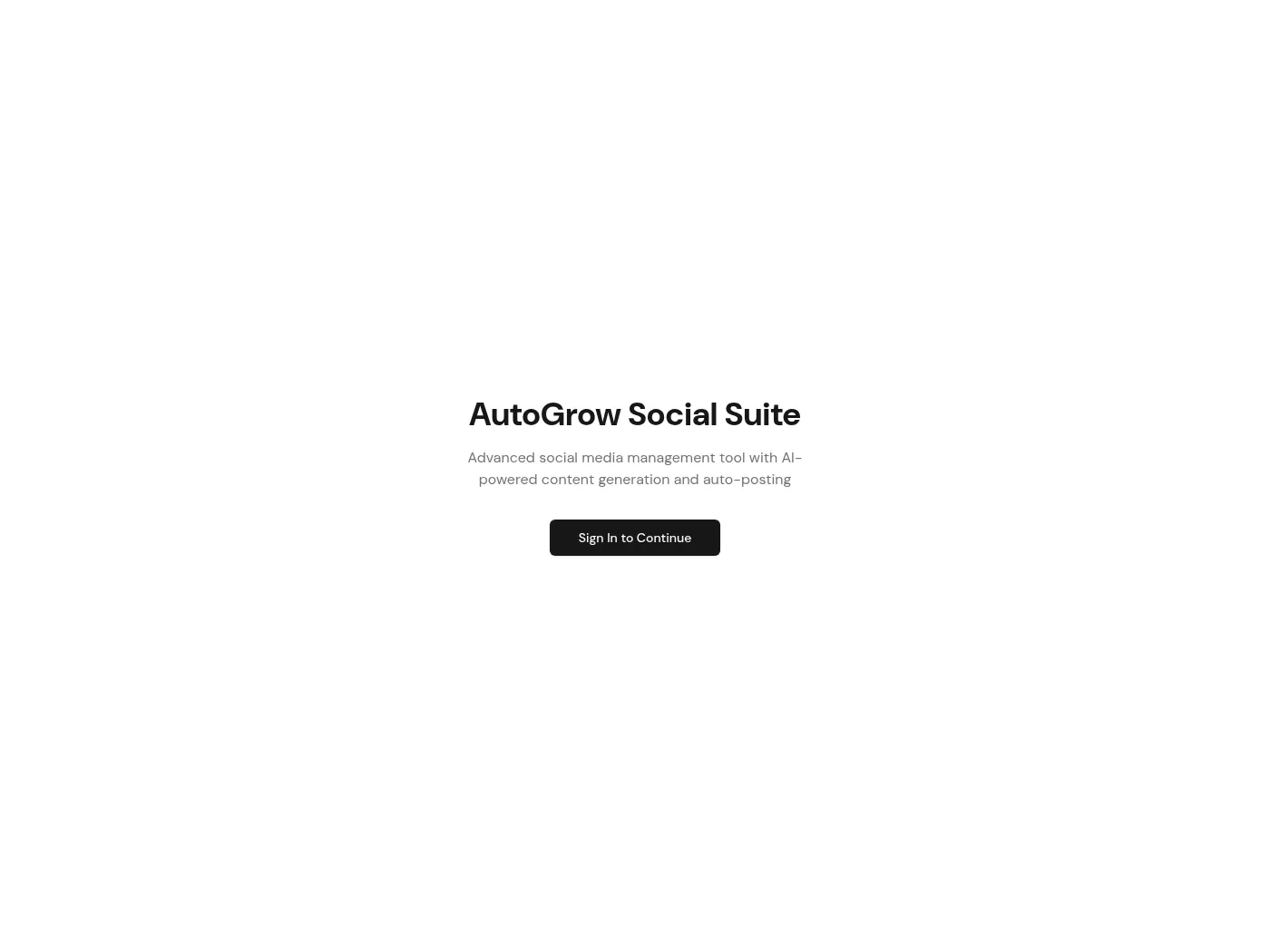 AutoGrow Social Suite