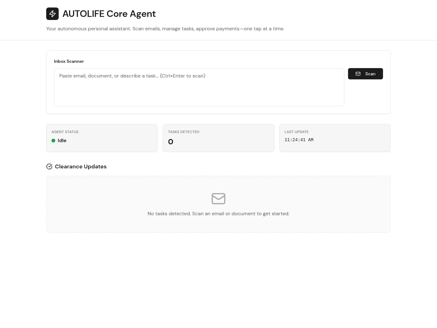 AUTOLIFE Core Agent