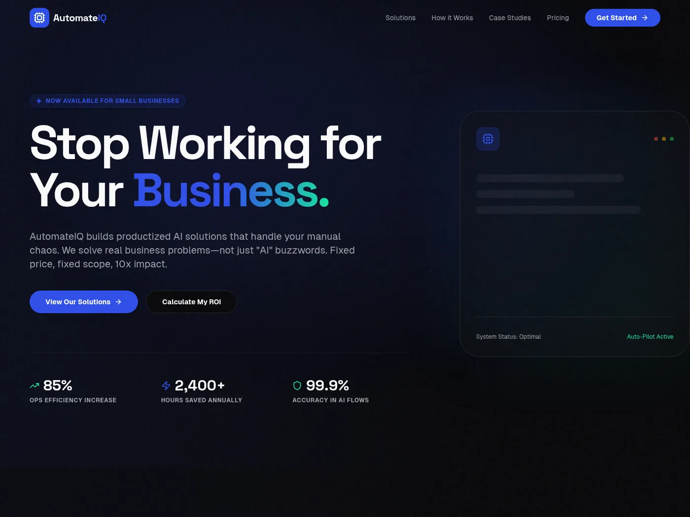 AutomateIQ Brand Site