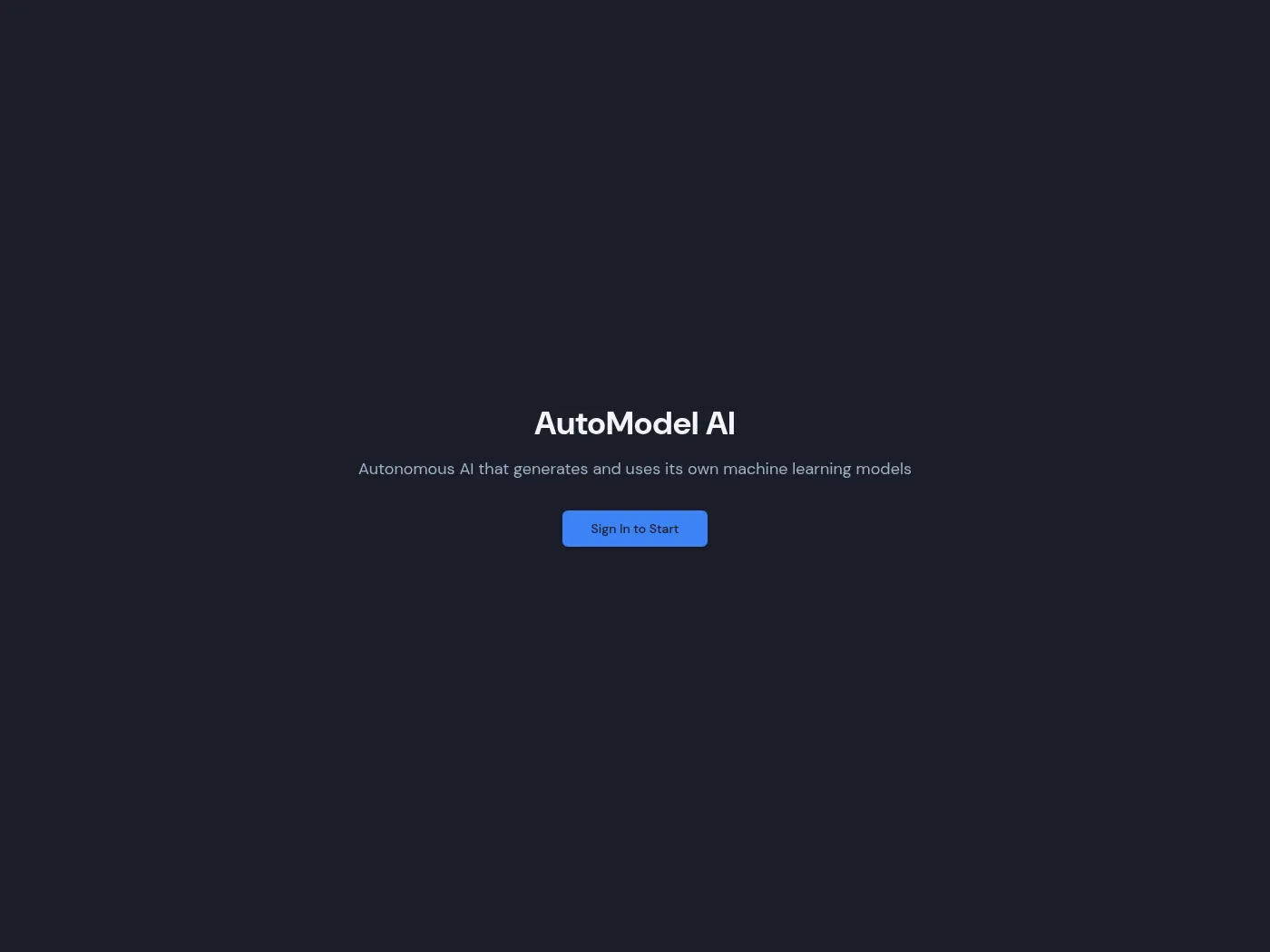 AutoModel AI Project