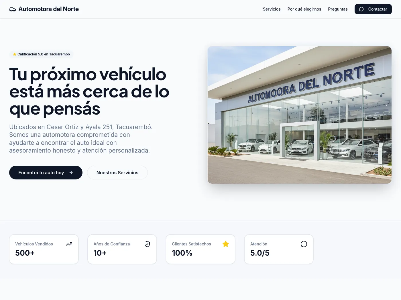 Automotora del Norte Web