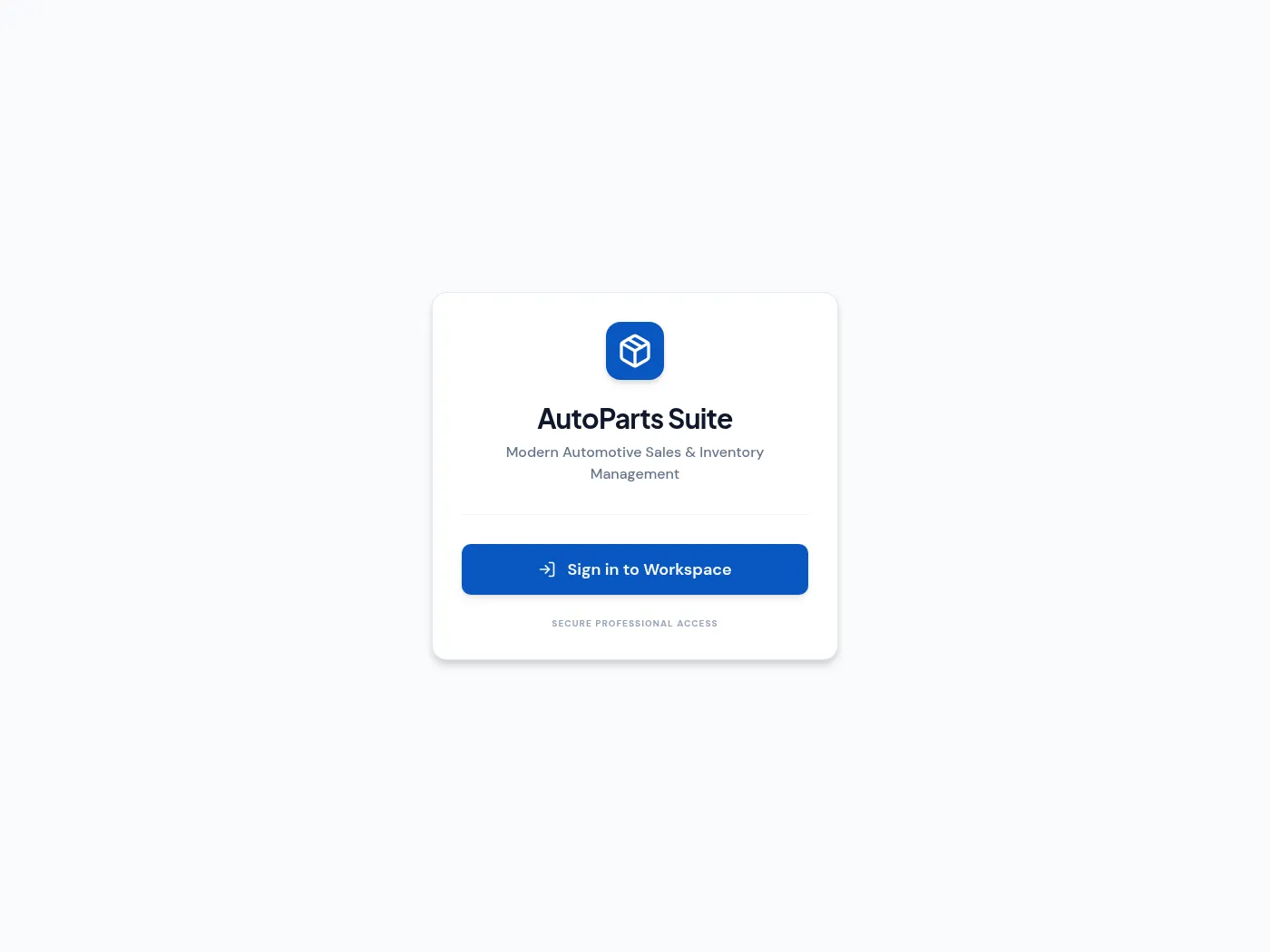 AutoParts Sales Suite