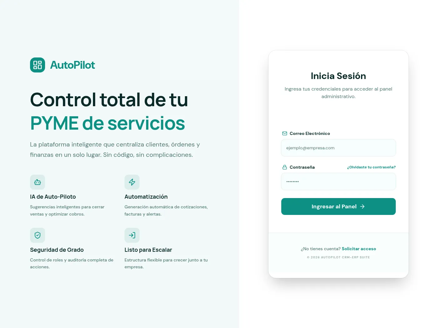 AutoPilot CRM-ERP Suite