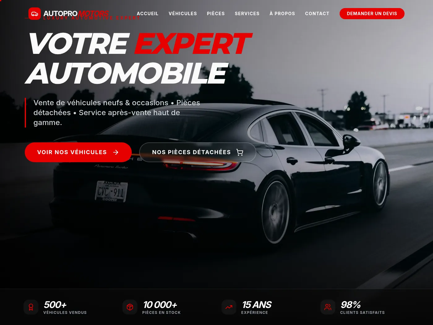 AutoPro Motors Website