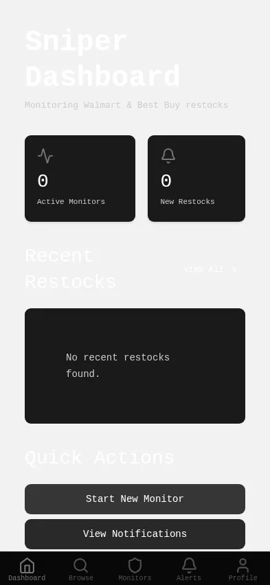 AutoRetail Sniper App