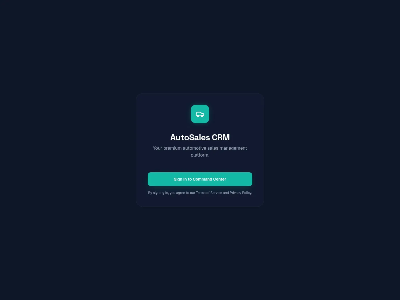 AutoSales CRM