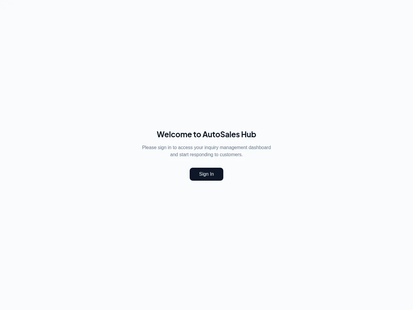 AutoSales Response Hub
