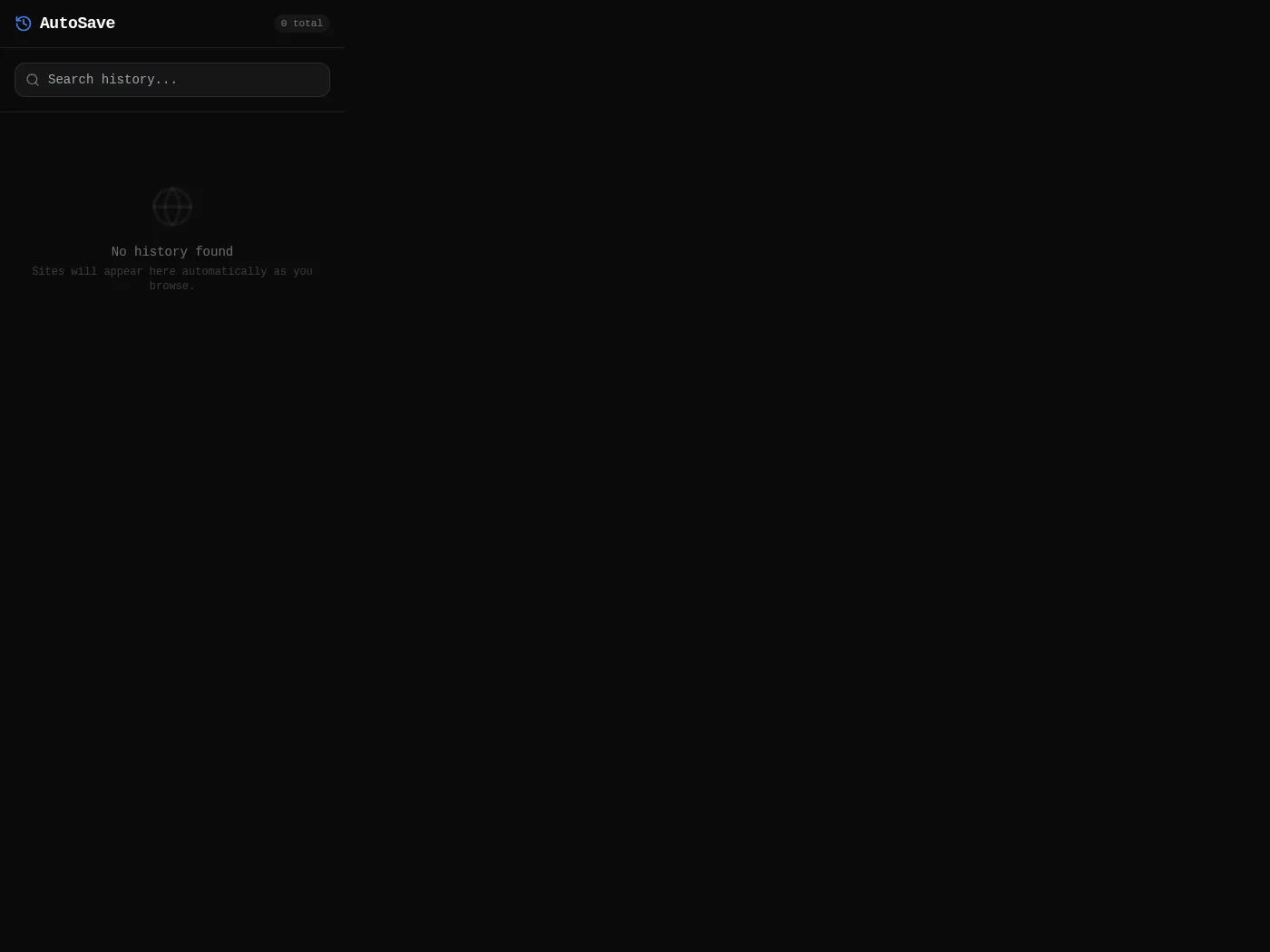 AutoSave Sites Extension
