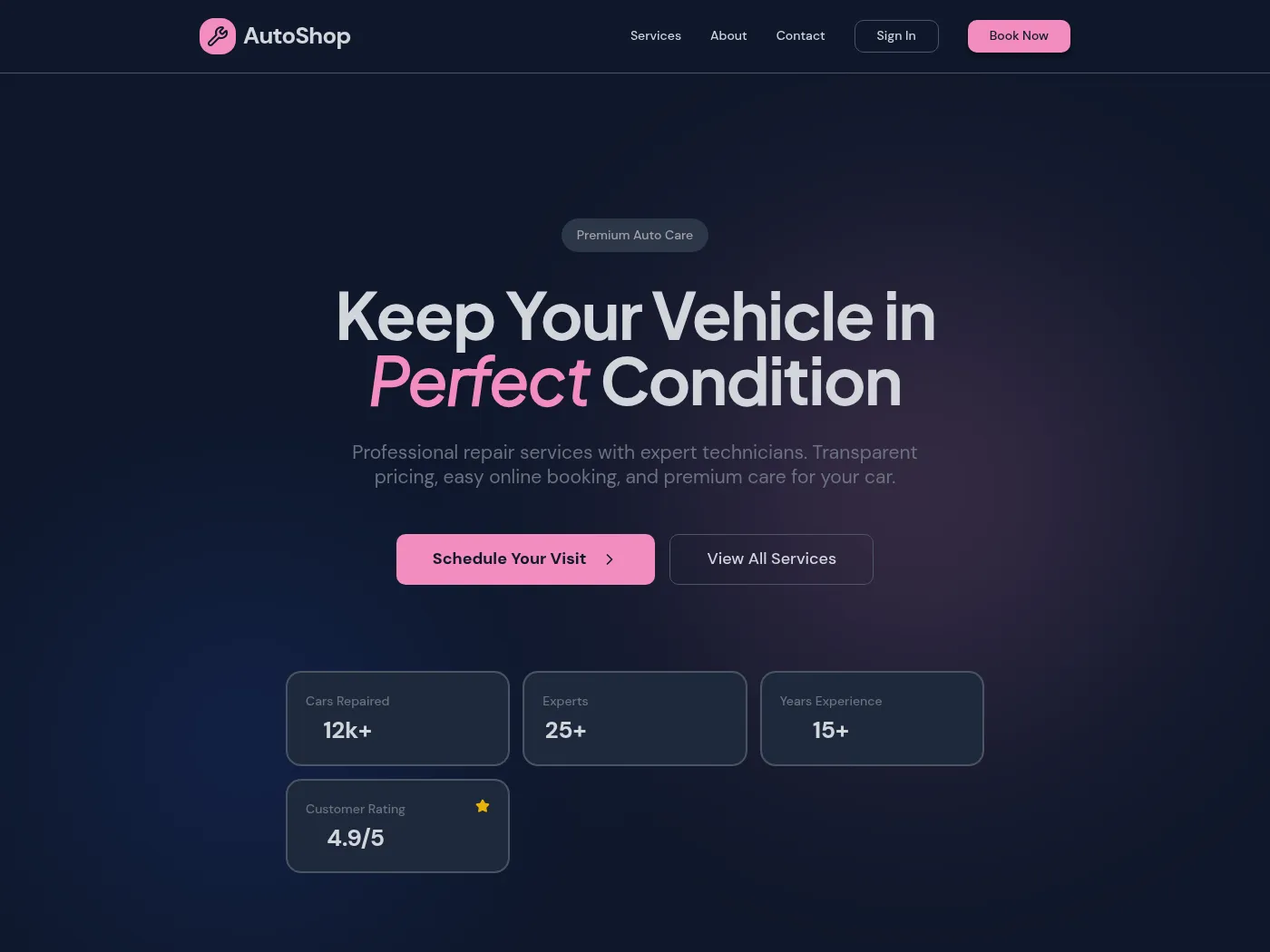 AutoShop Web Portal
