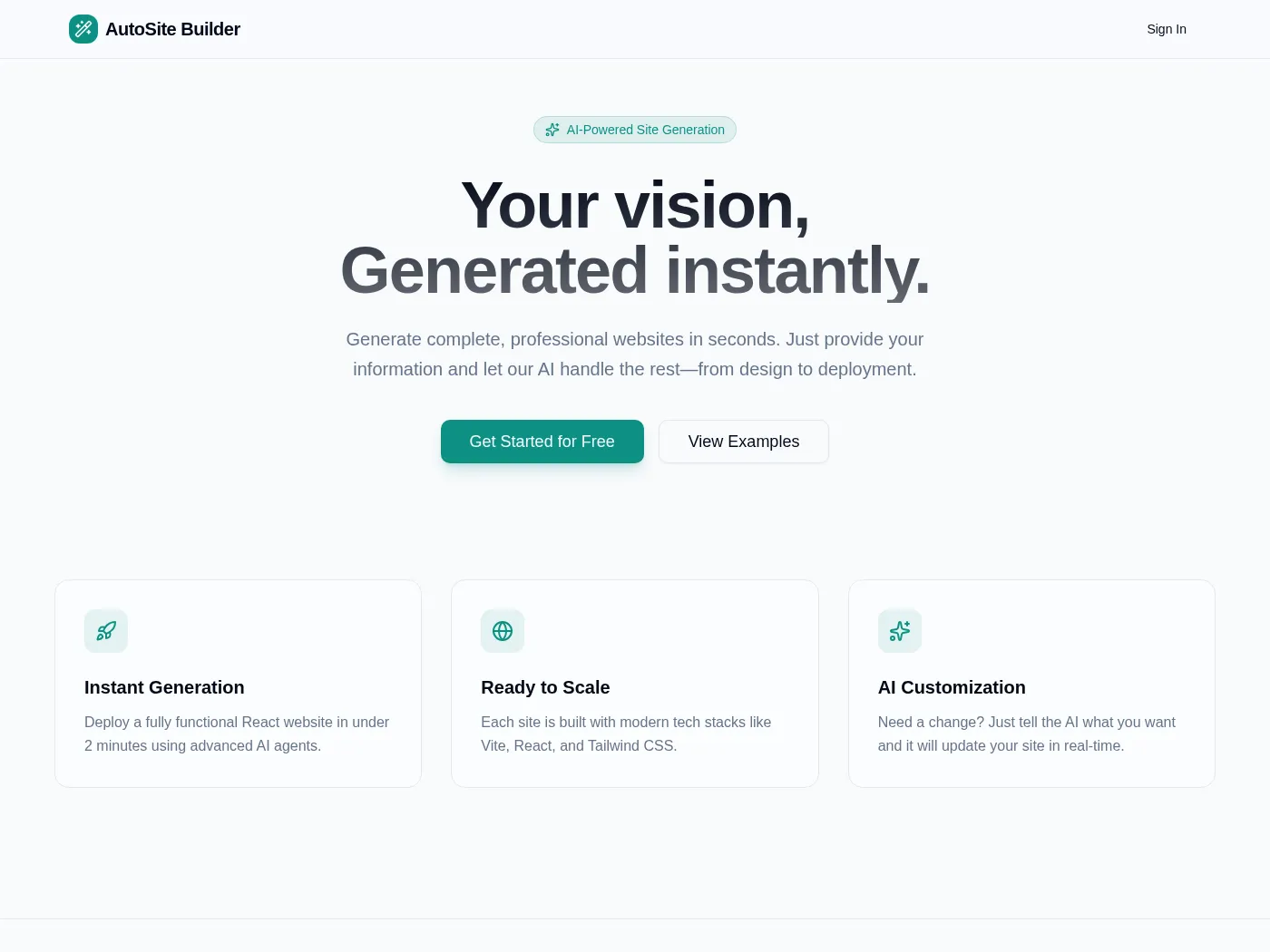 AutoSite Builder
