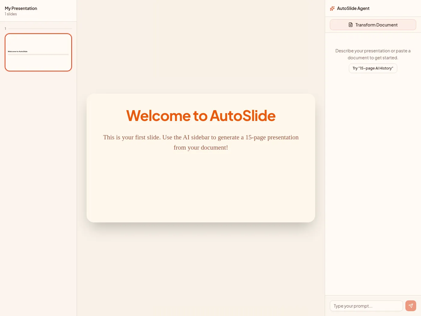 AutoSlide Deck Generator