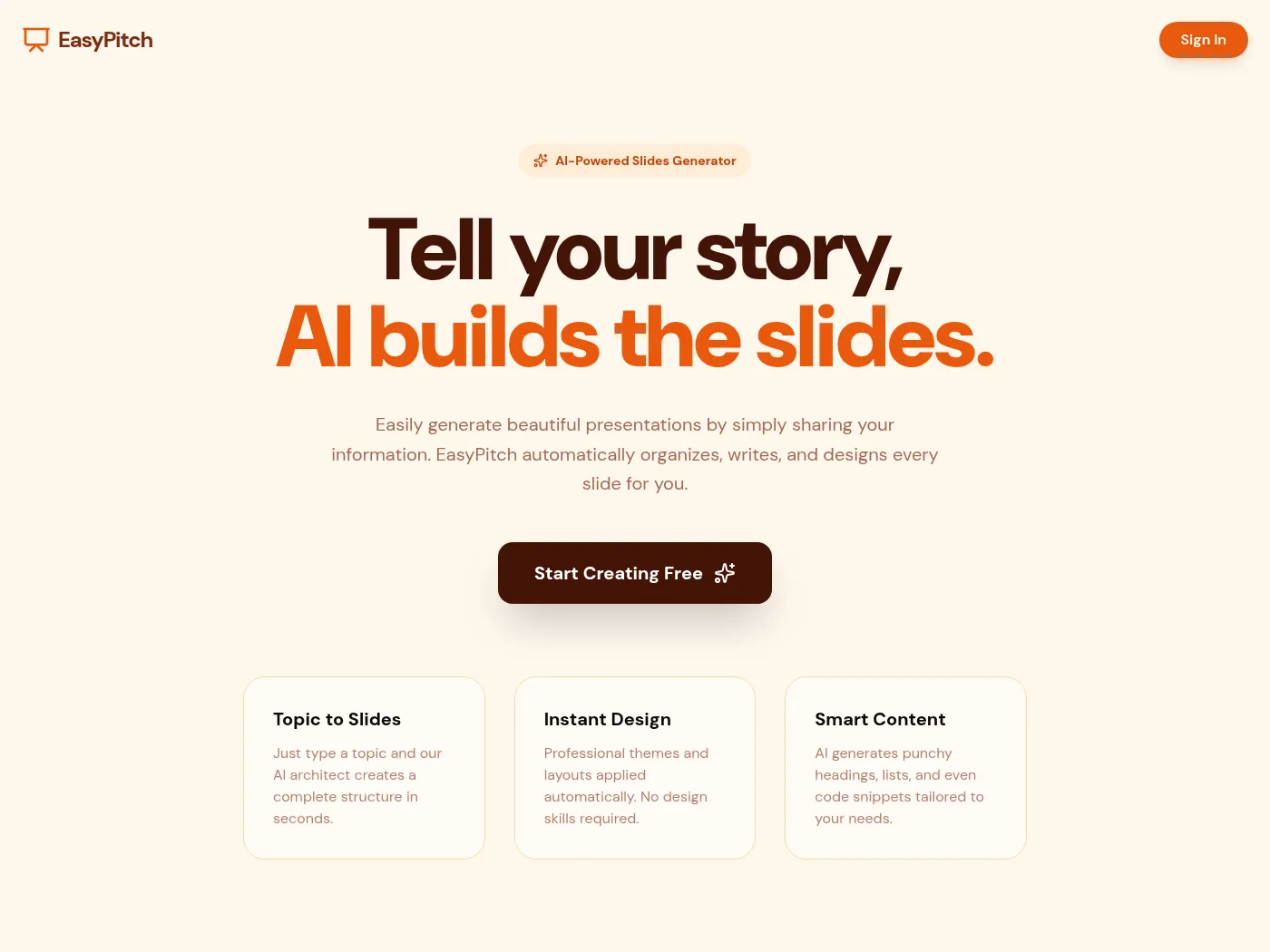 EasyPitch Creator