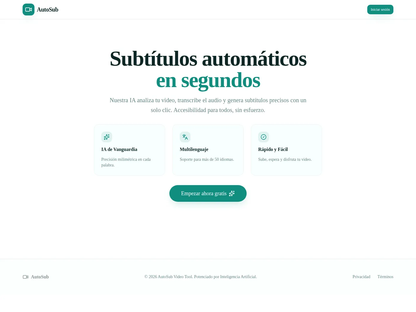 AutoSub Video Tool