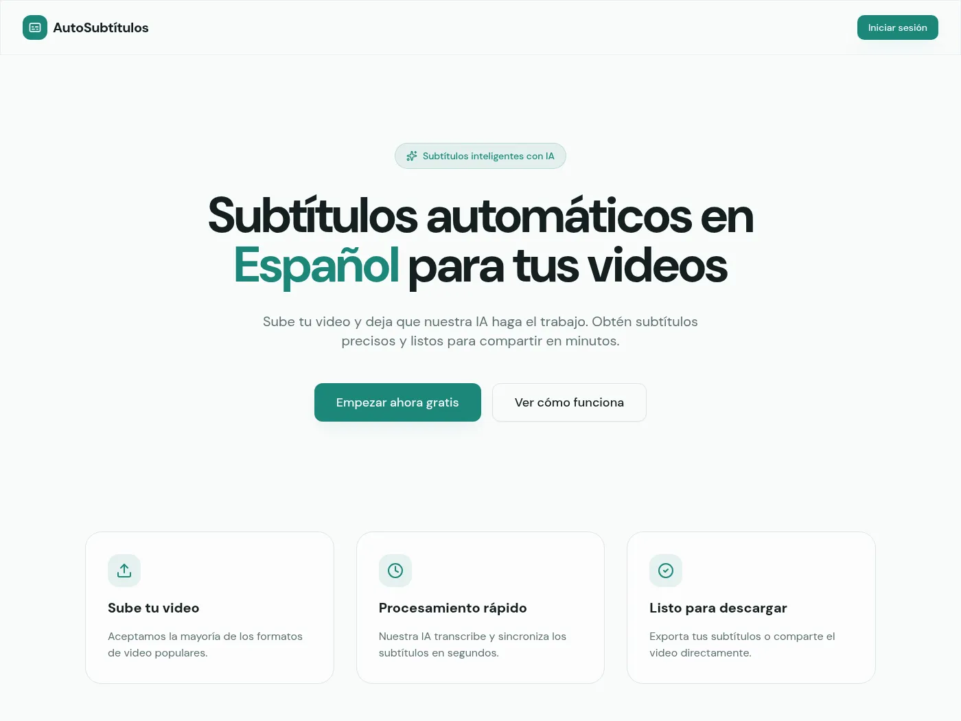 AutoSubtítulos Español