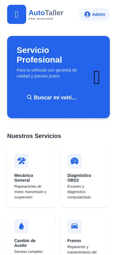 AutoTaller Pro Manager