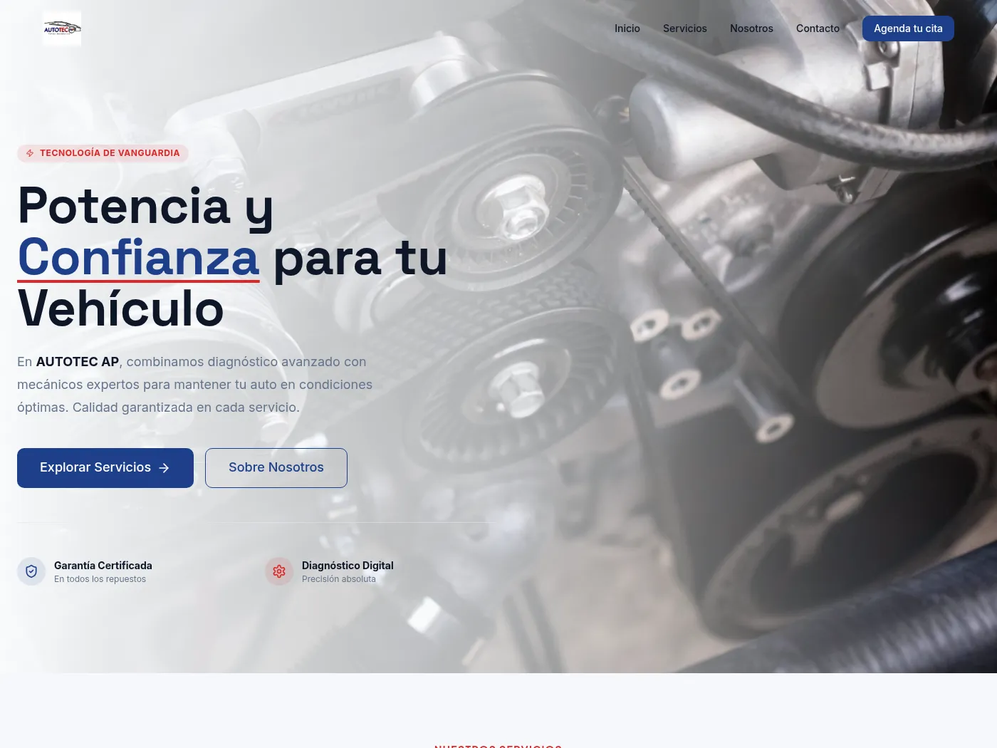 AUTOTEC AP Landing Page