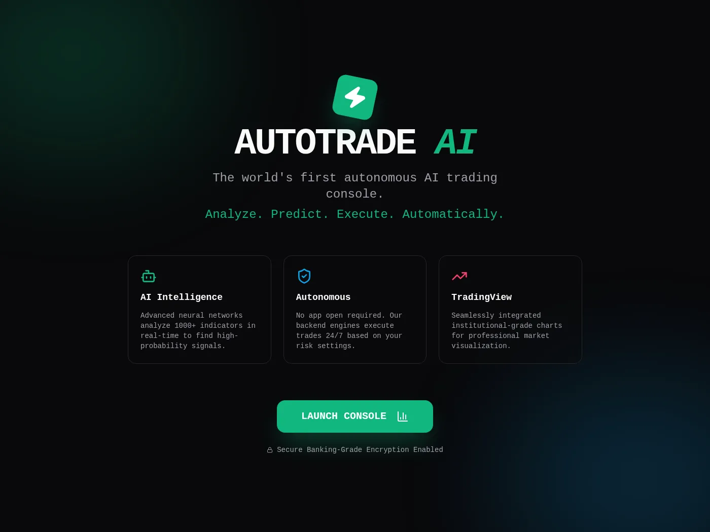 AutoTrade AI Console