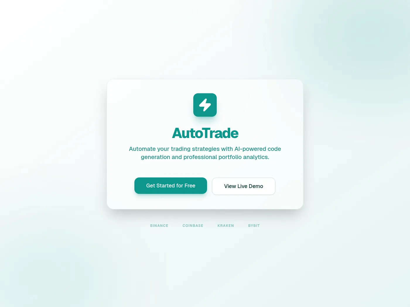 AutoTrade Strategy Builder