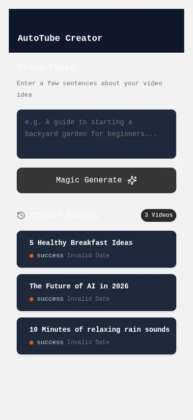 AutoTube Creator