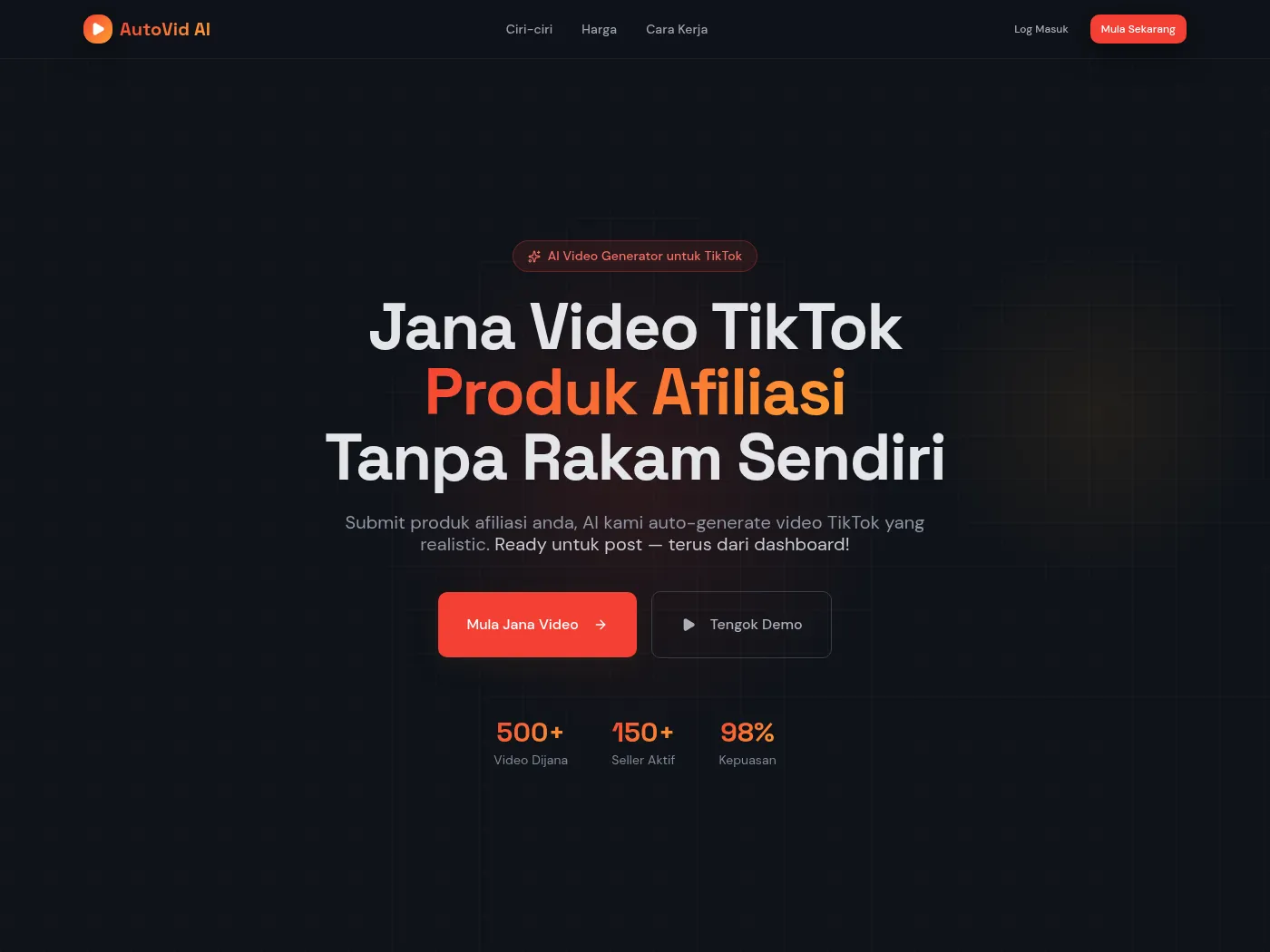 AutoVid AI Dashboard