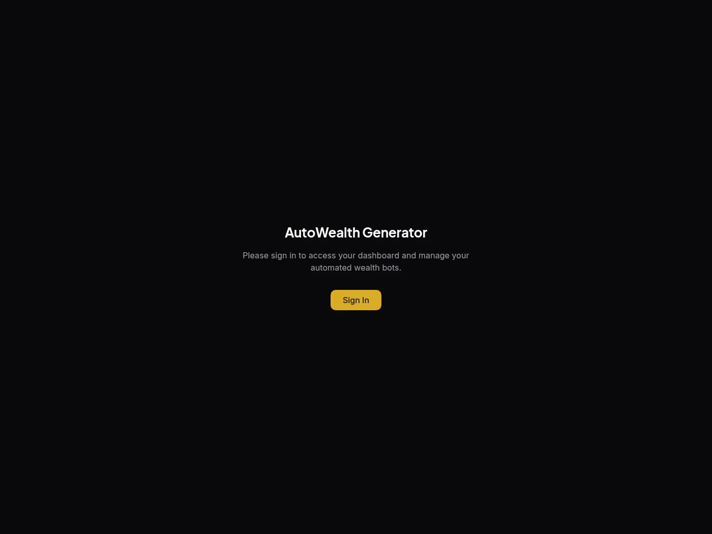 AutoWealth Generator