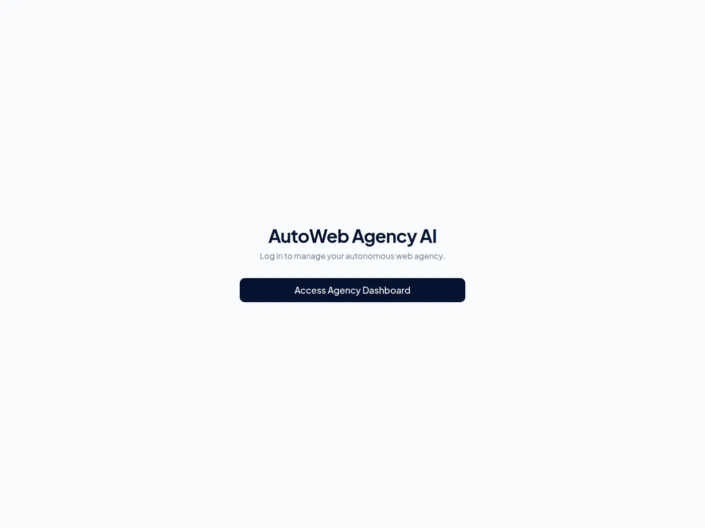 AutoWeb Agency AI