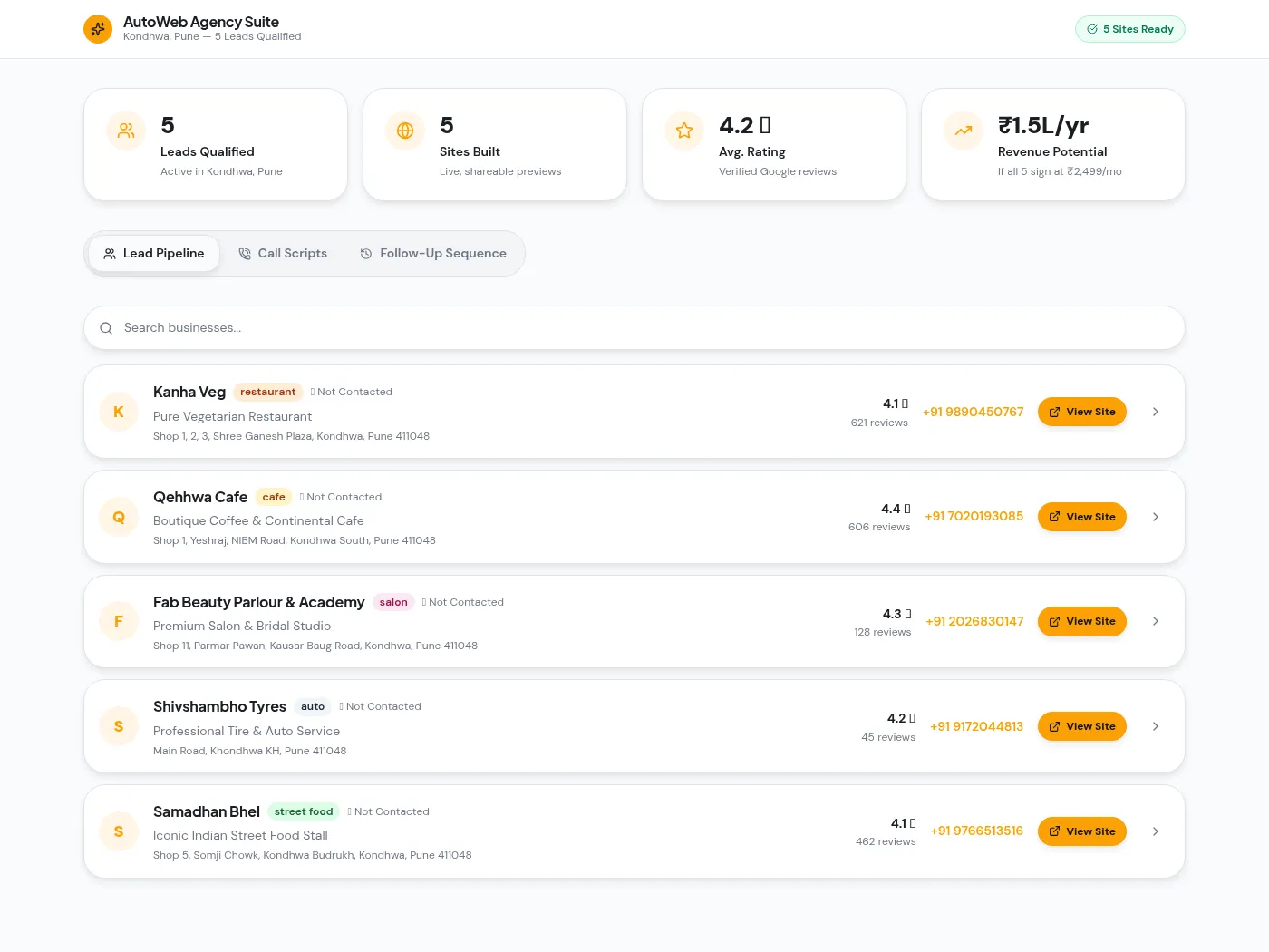 AutoWeb Agency Suite
