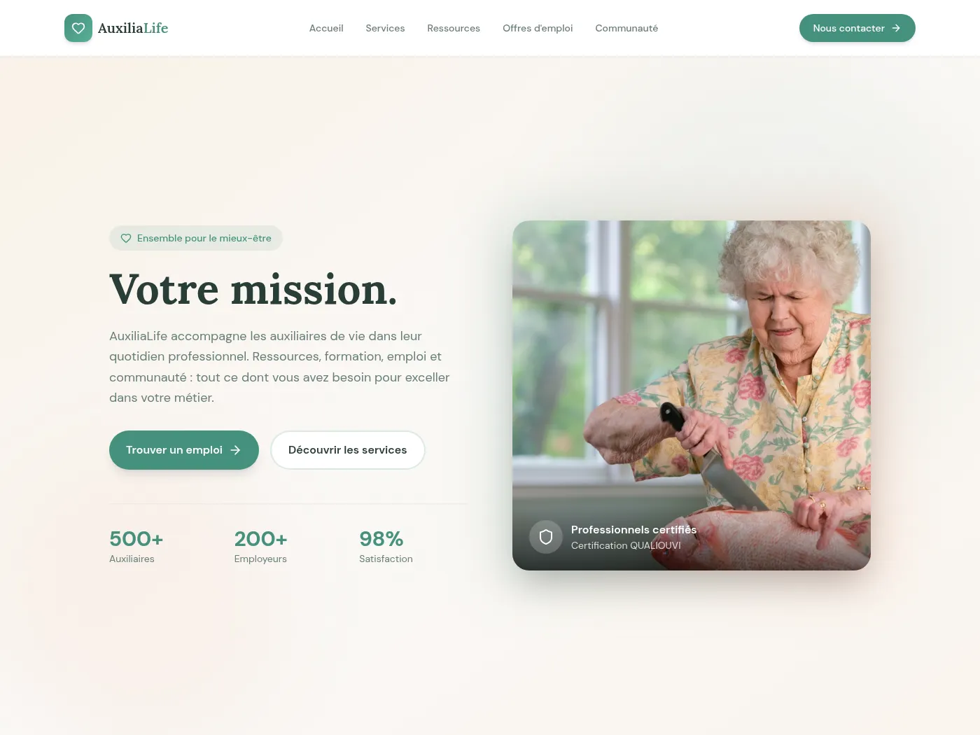 AuxiliaLife Web Portal