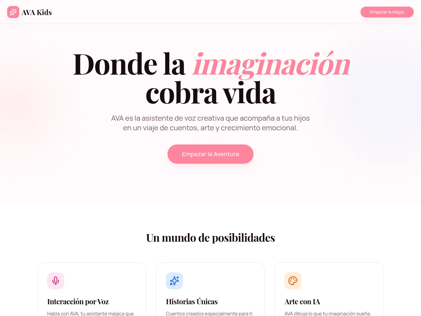 AVA Kids Creative AI