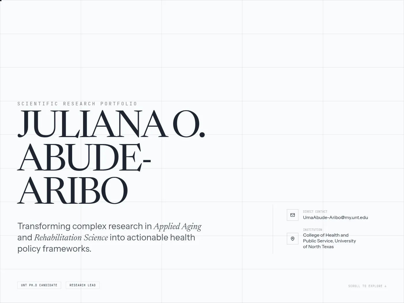 Juliana Abude-Aribo Portfolio