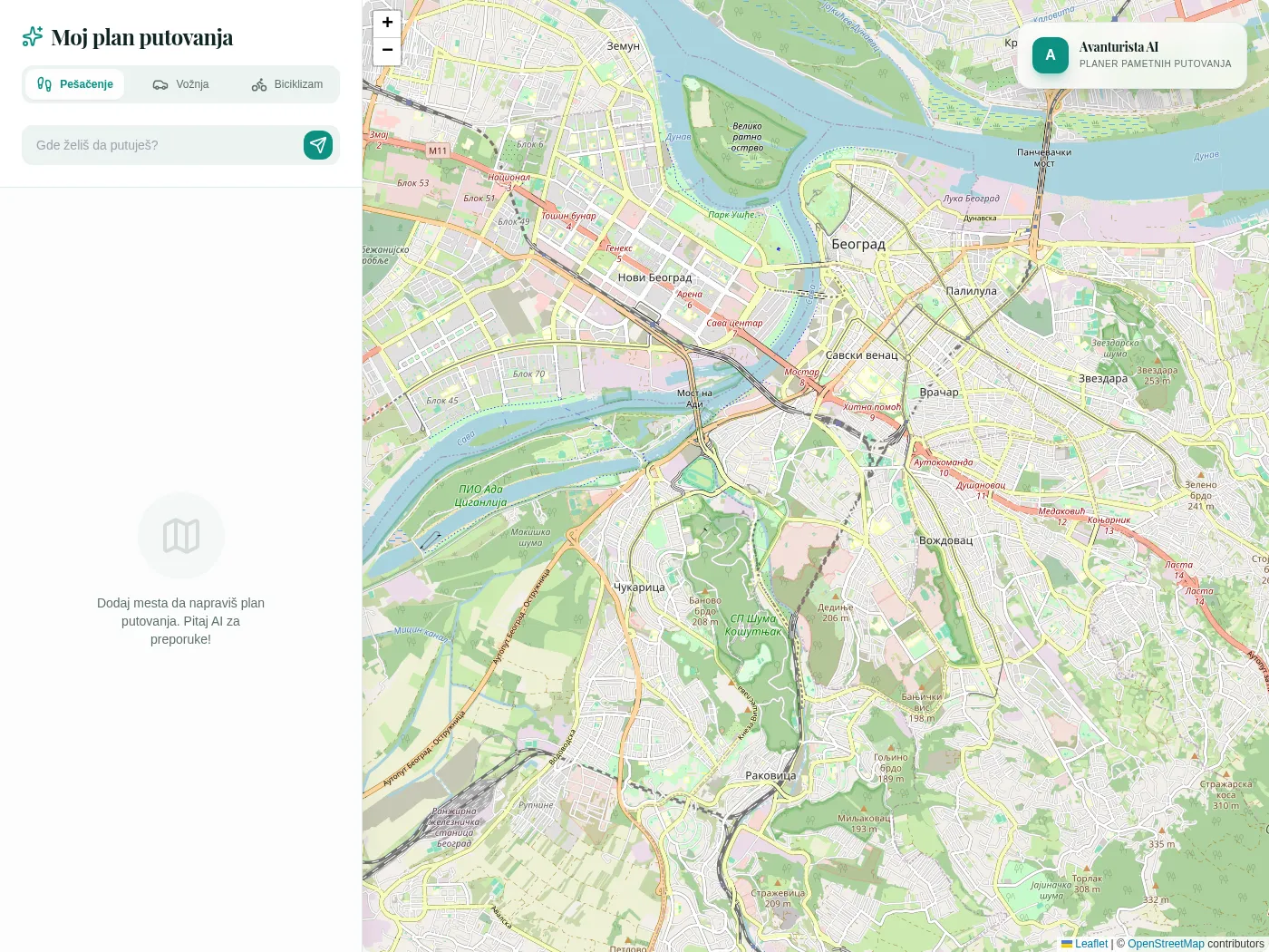 Avanturista AI Planner